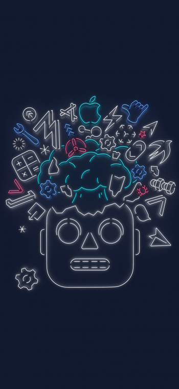 WWDC 2019 Official Wallpaper | Robot - Wallpapers Central
