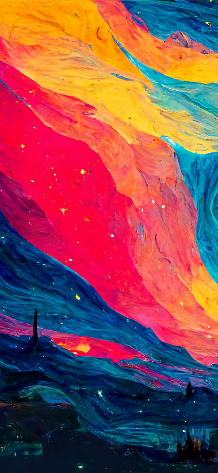 macOS Big Sur in Van Gogh’s style - Wallpapers Central