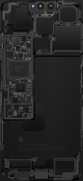 iPhone 15 Pro Schematics - Black | Internals - Wallpapers Central