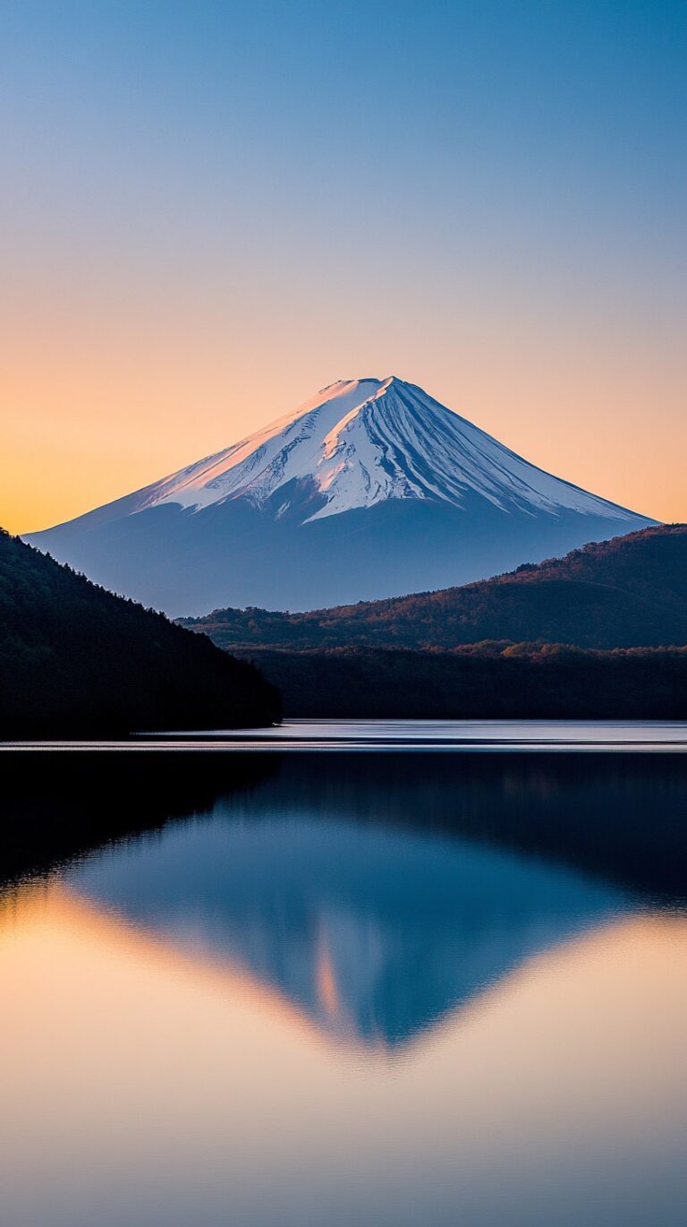 Mount Fuji Reflection | Depth Effect - Wallpapers Central