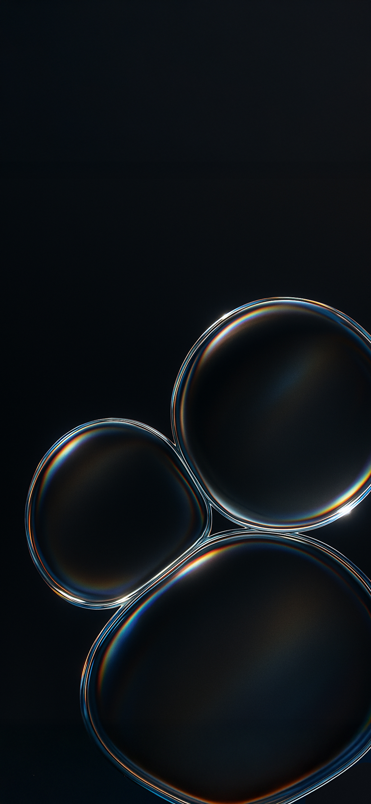 Glass 26’ Bubbles | Dark - Wallpapers Central