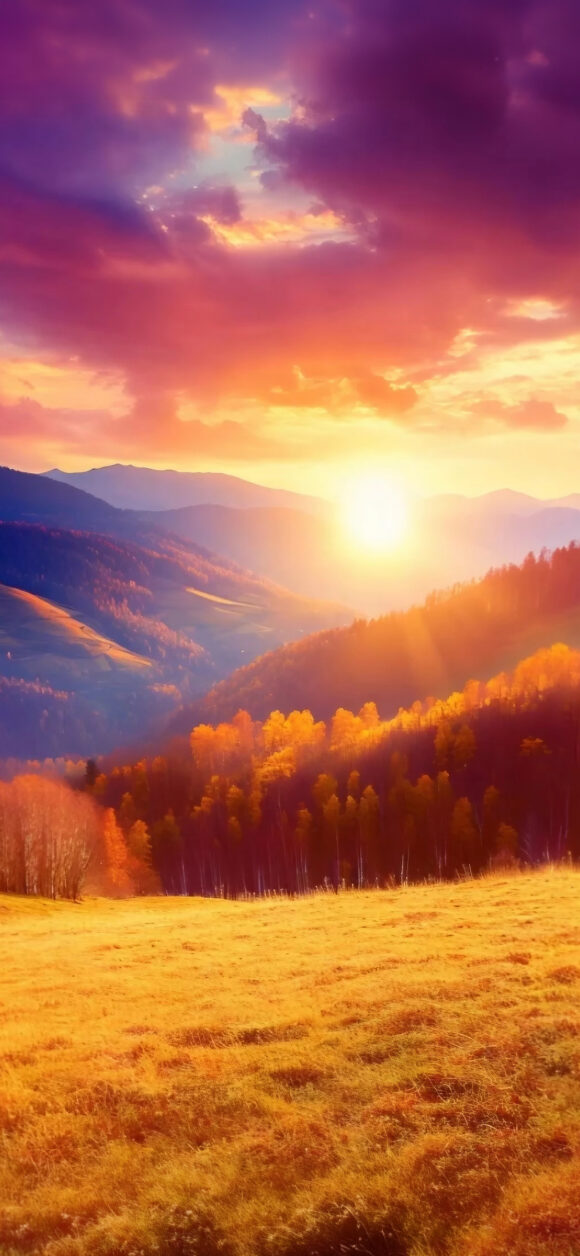 Sunrise in Mountain - Wallpapers Central