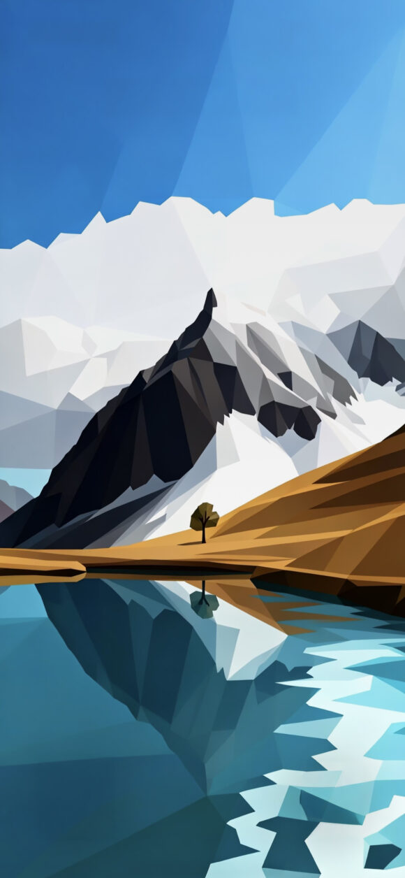 Mountain Polygon - Wallpapers Central
